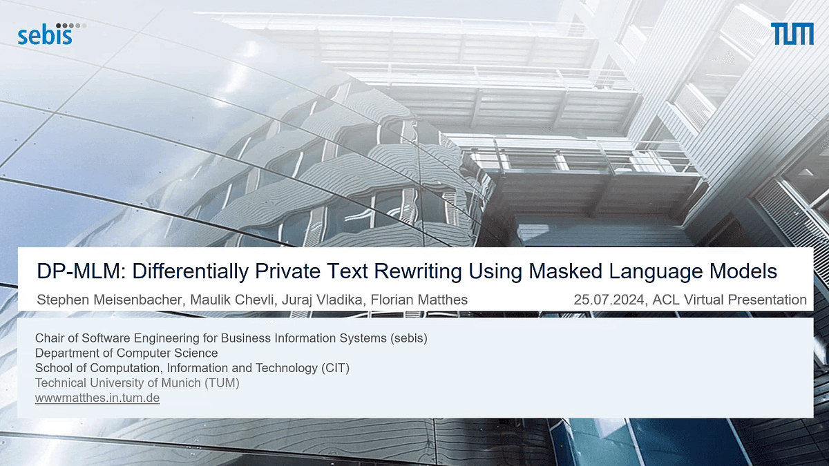 Underline | DP-MLM: Differentially Private Text Rewriting Using Masked ...