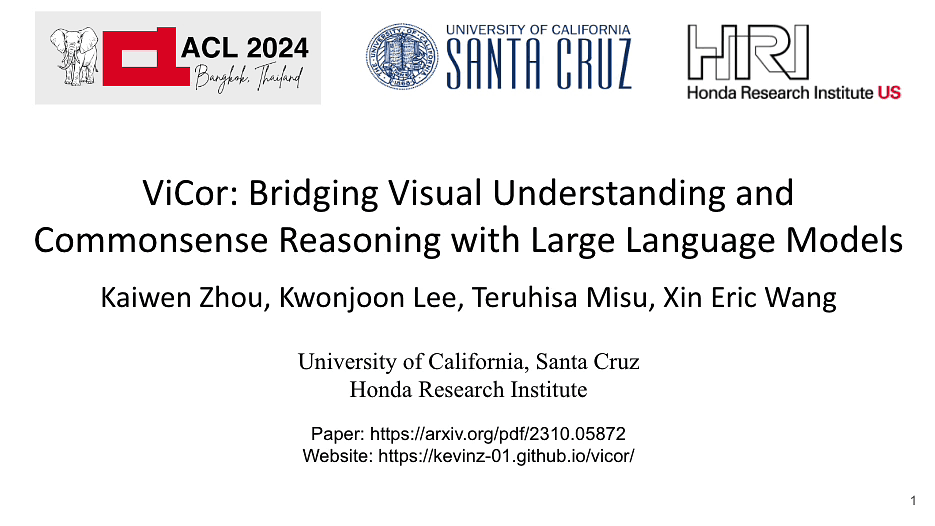 ViCor: Bridging Visual Understanding and Commonsense Reasoning with Large Language Models ...