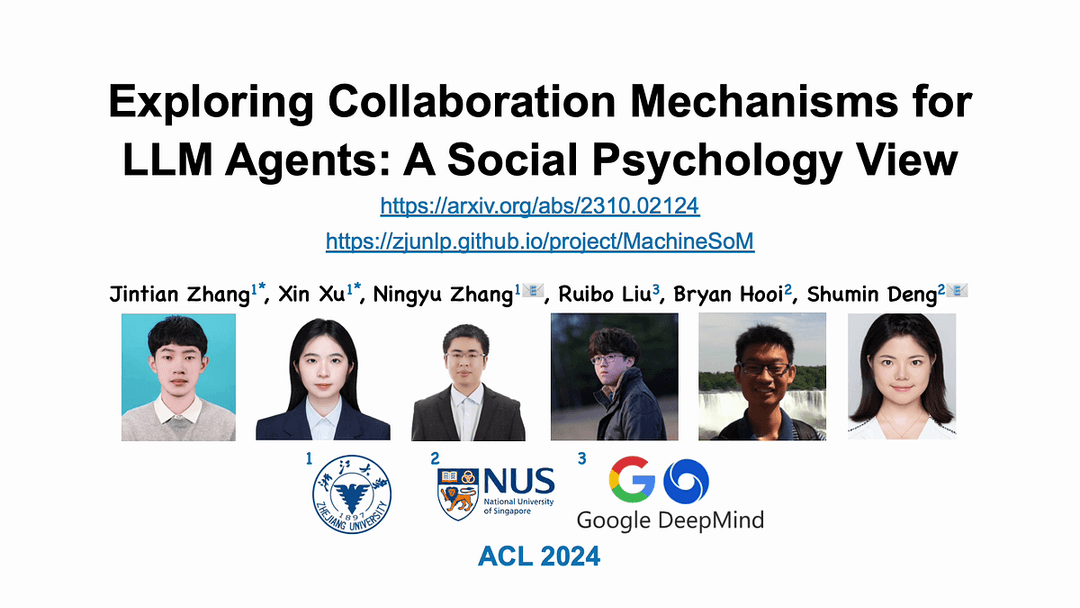 Exploring Collaboration Mechanisms for LLM Agents: A Social Psychology View | Underline