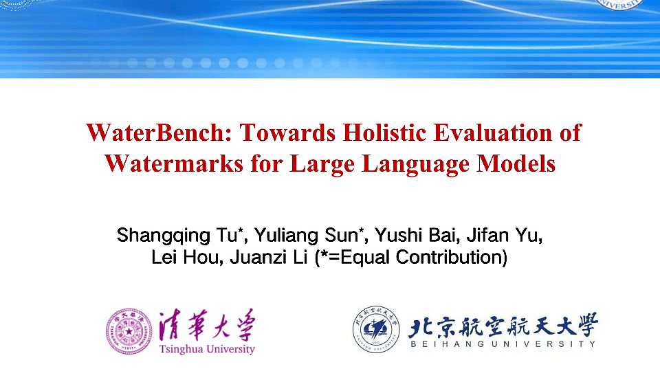 WaterBench: Towards Holistic Evaluation of Watermarks for Large ...