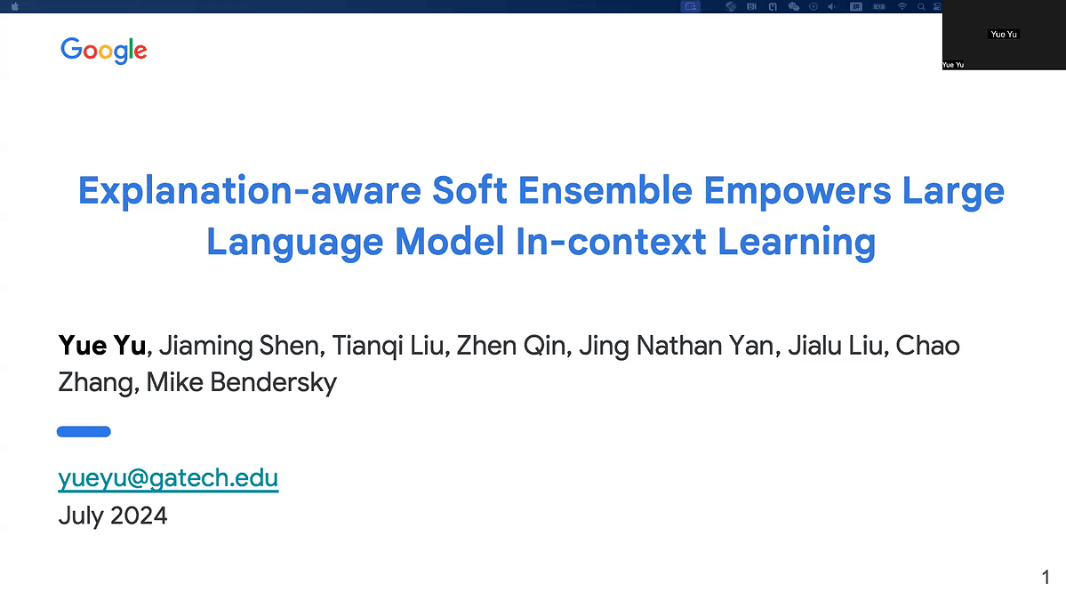 Underline Explanation Aware Soft Ensemble Empowers Large Language Model In Context Learning