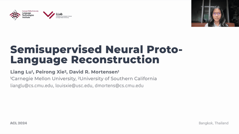 Underline | Semisupervised Neural Proto-Language Reconstruction