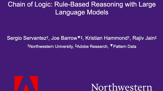 Chain of Logic: Rule-Based Reasoning with Large Language Models | Underline