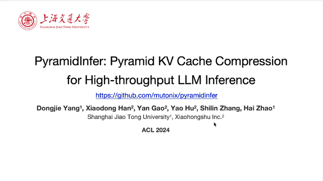 Underline | PyramidInfer: Pyramid KV Cache Compression for High-throughput LLM Inference