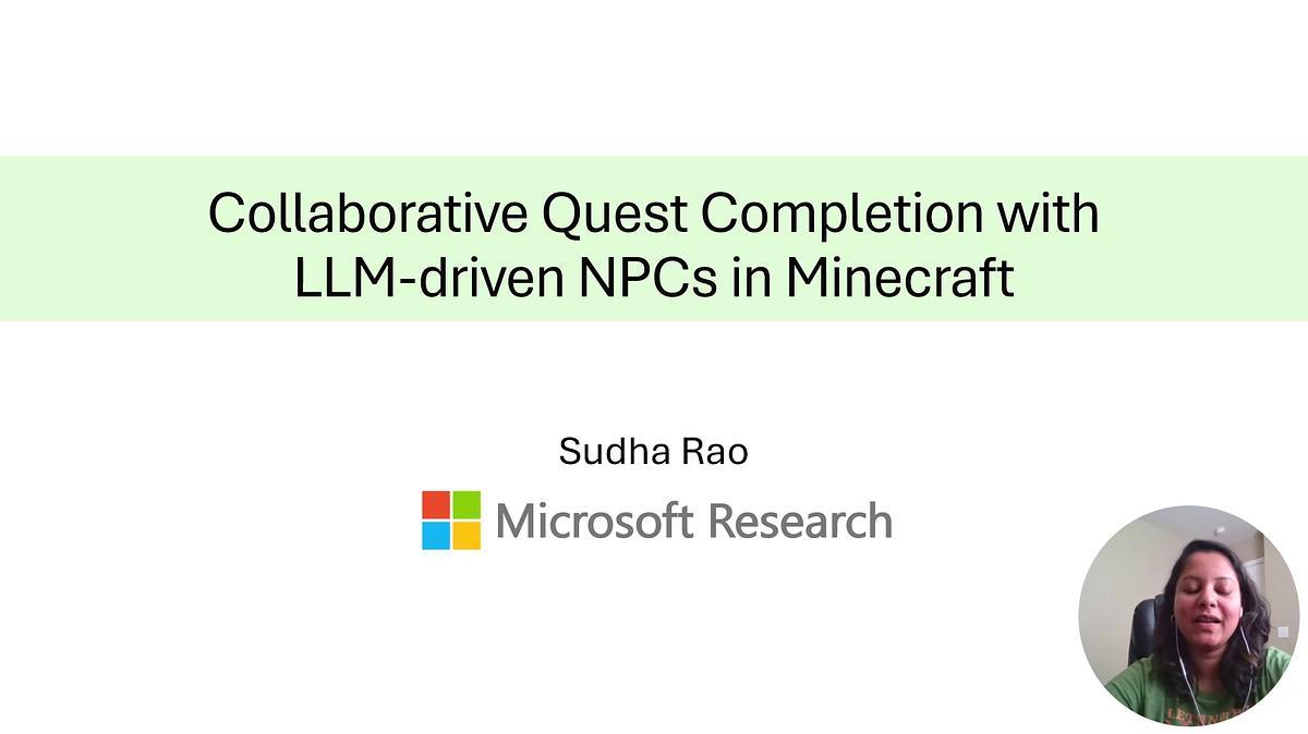 Underline | Collaborative Quest Completion with LLM-driven Non-Player ...