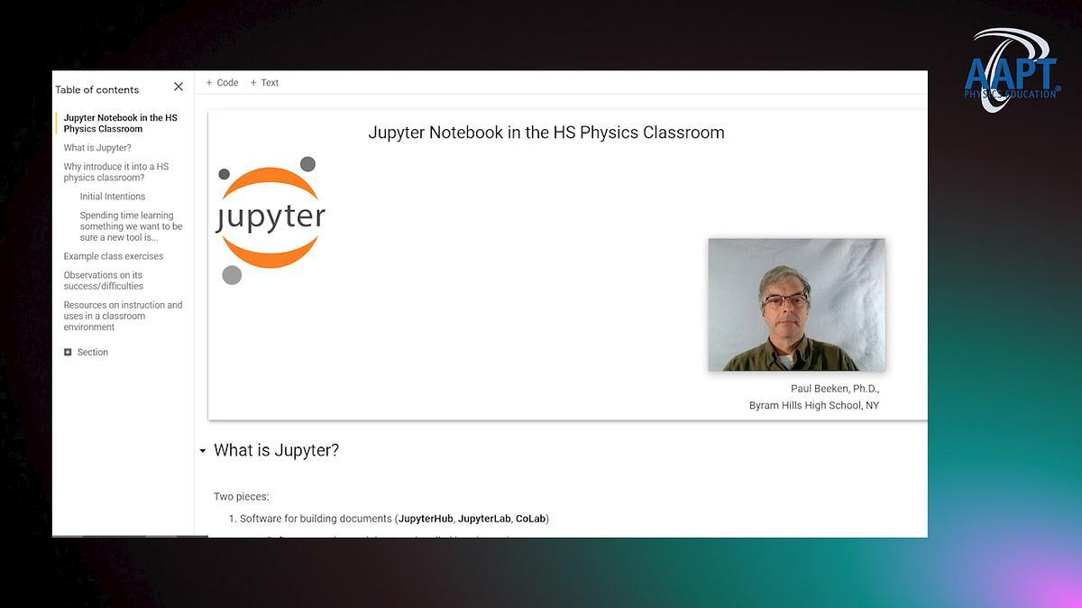 Using Jupyter Notebooks in the High School Classroom | Underline