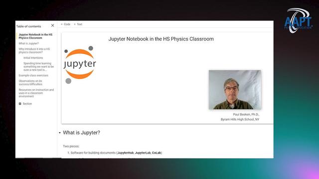 Using Jupyter Notebooks in the High School Classroom | Underline