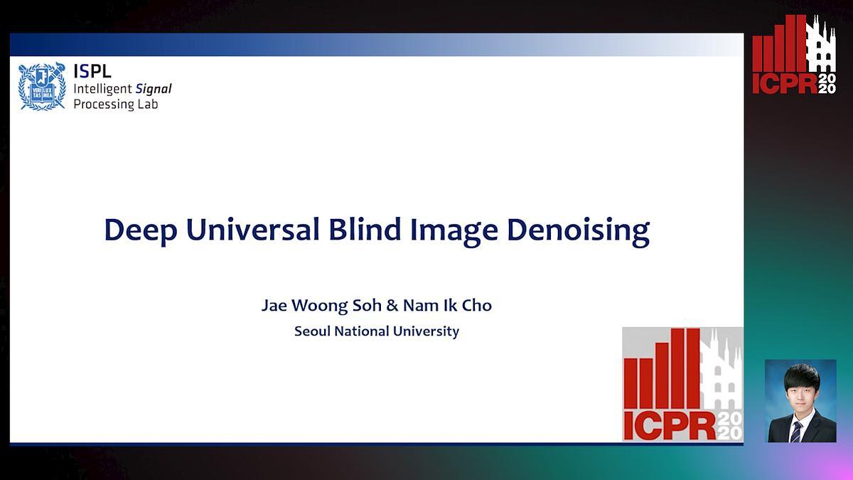 Deep Universal Blind Image Denoising | Underline