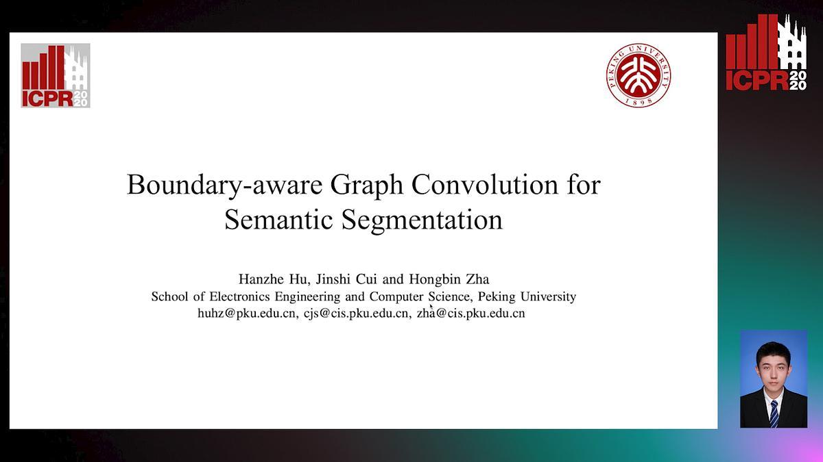 Underline | Boundary-aware Graph Convolution for Semantic Segmentation