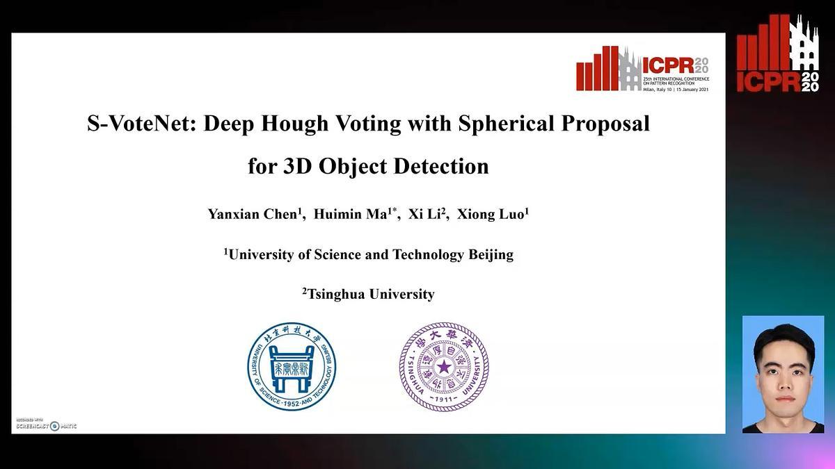 Underline | S-VoteNet: Deep Hough Voting with Spherical Proposal for 3D Object Detection