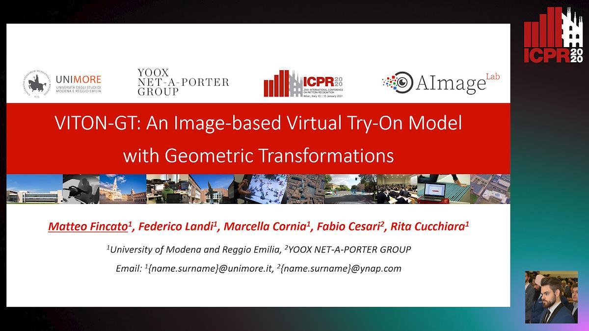 Underline | VITON-GT: An Image-based Virtual Try-On Model with Geometric Transformations