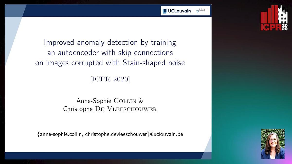Underline Improved Anomaly Detection By Training An Autoencoder With Skip Connections On