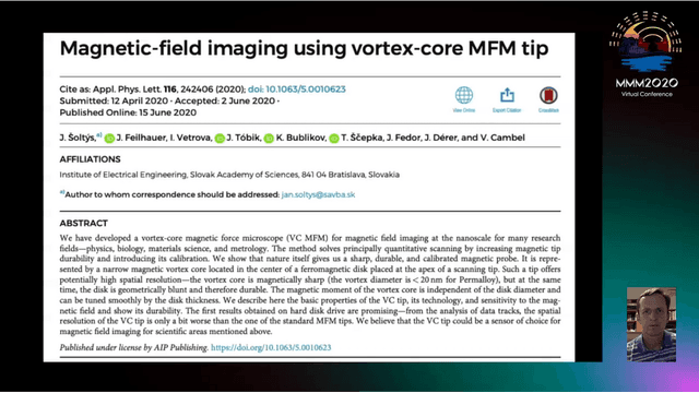 Underline | New Vortex Core Probe for Magnetic Force Microscopy