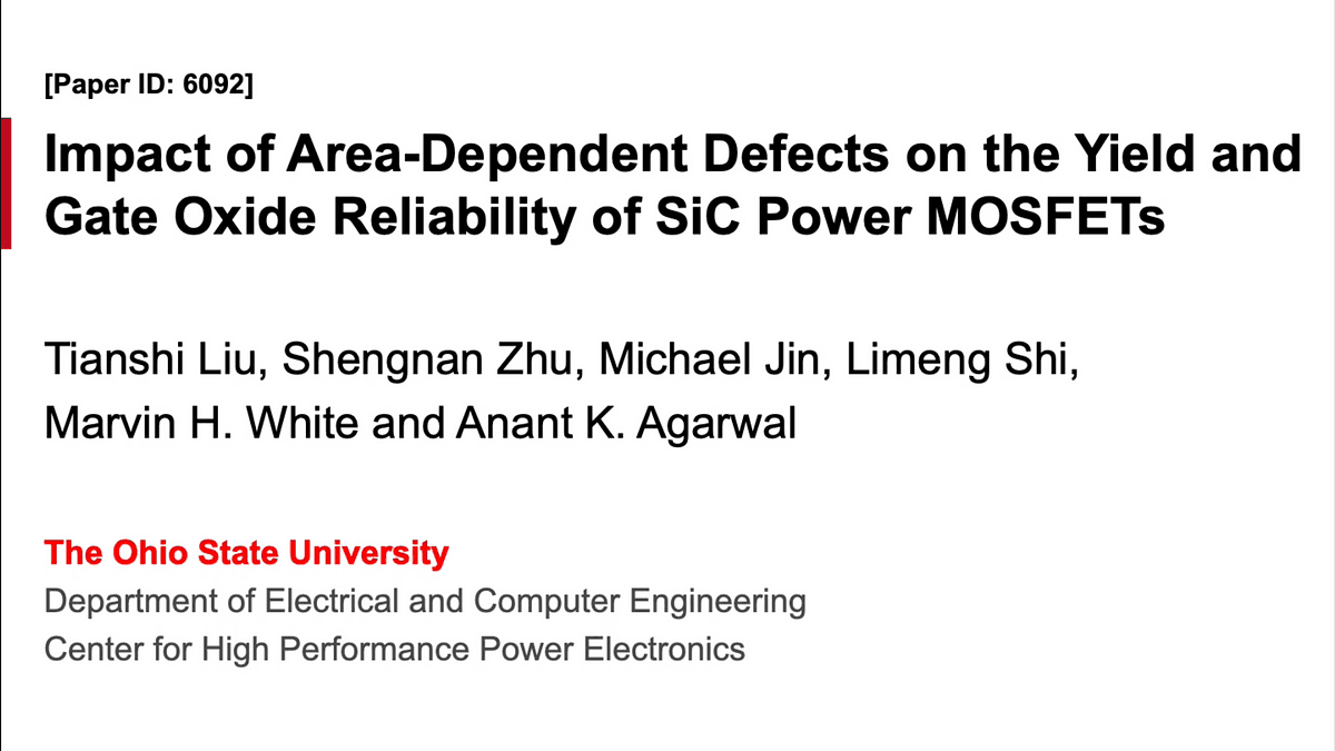 Impacts of Area-Dependent Defects on the Yield and Gate Oxide ...