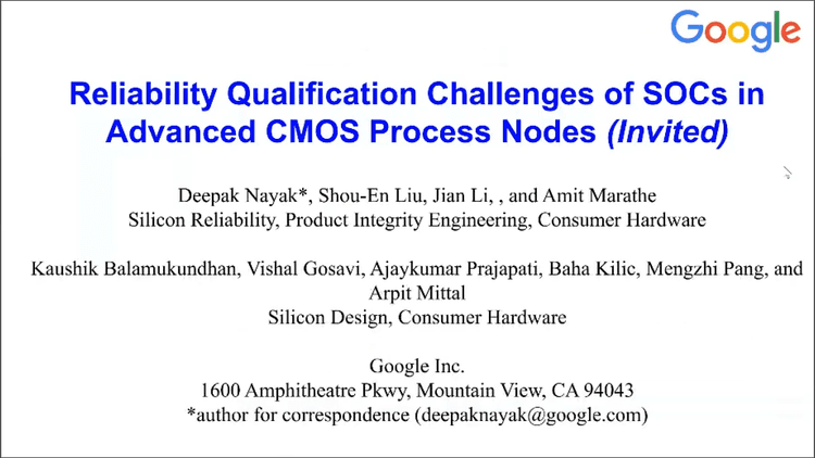 Reliability Qualification Challenges Of Socs In Advanced Cmos Process