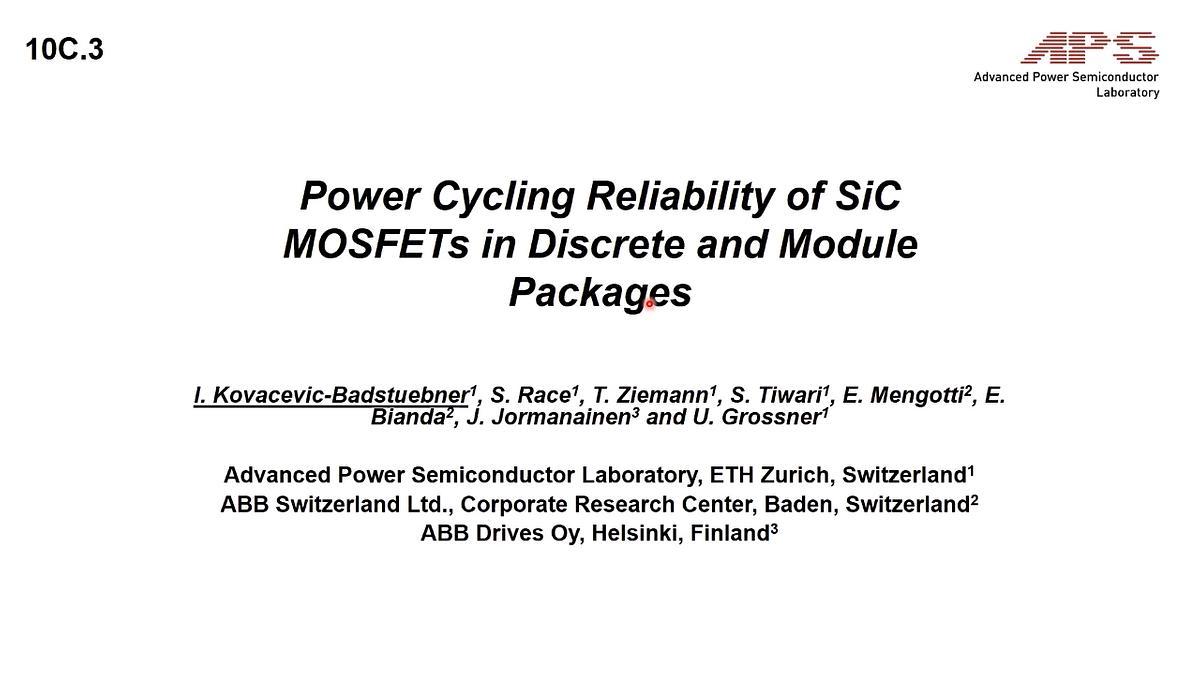 Underline | Power Cycling Reliability of SiC MOSFETs in Discrete and ...