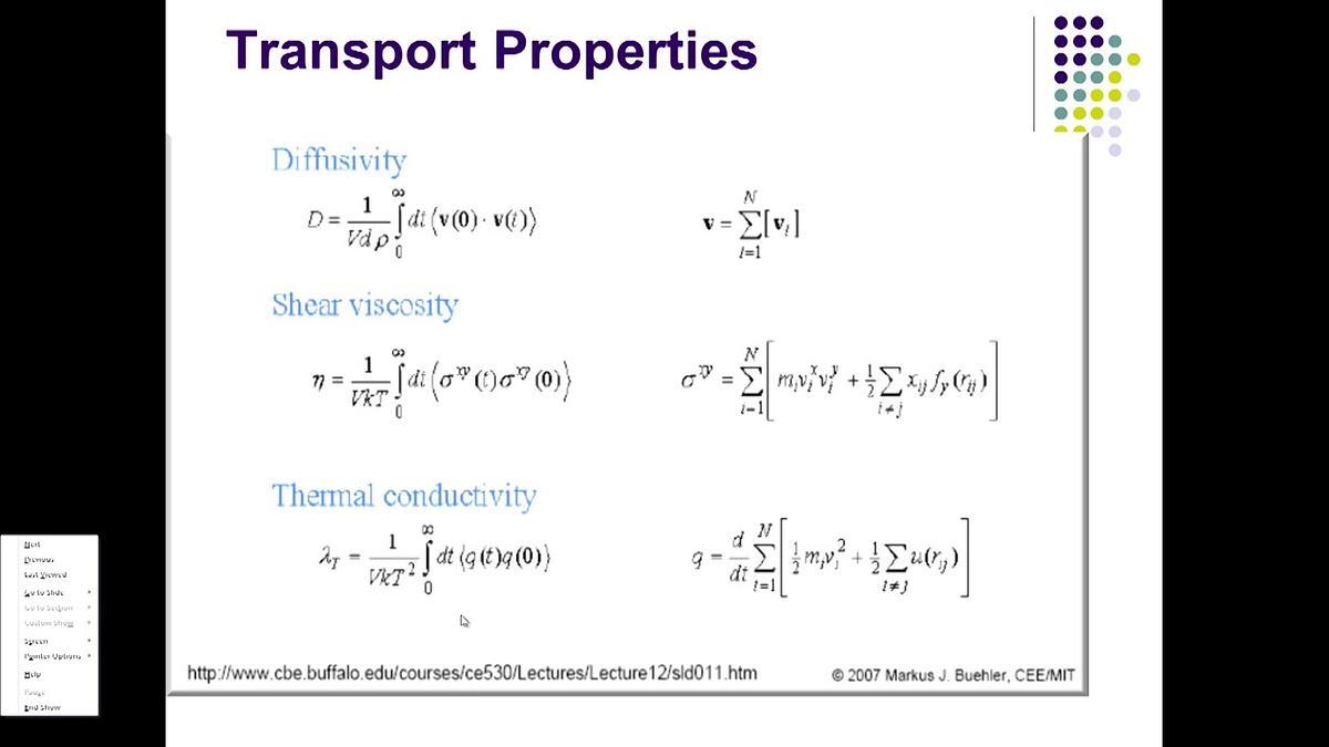 Underline | Molecular Dynamics MOOC 11.2.4. Confinement Effect