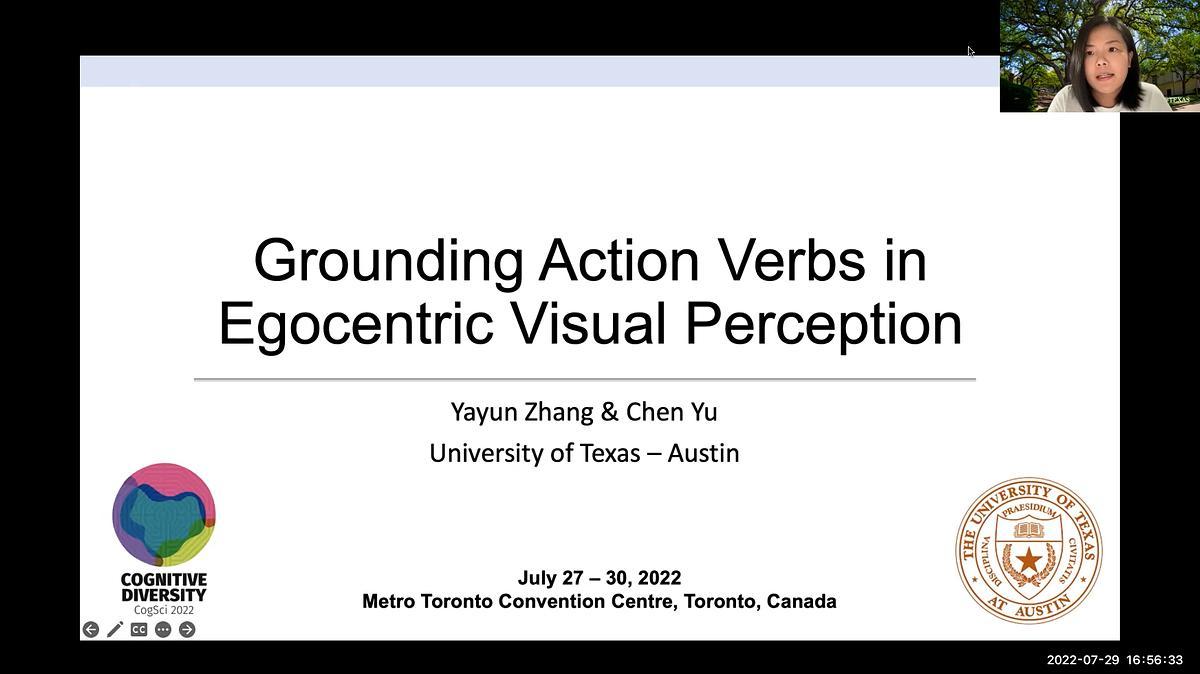 Underline | Grounding Action Verbs in Egocentric Visual Perception