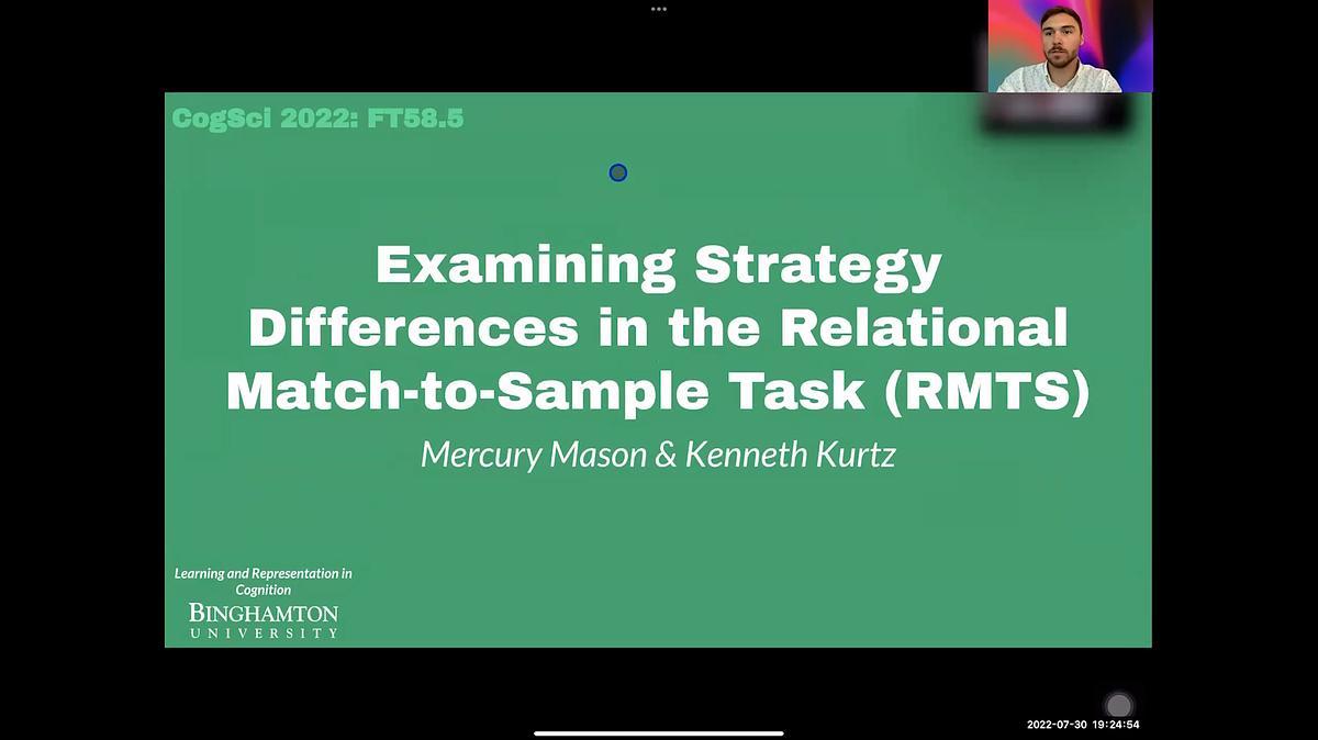 Underline | Examining Strategy Differences on the Relational Match-to-Sample Task (RMTS)
