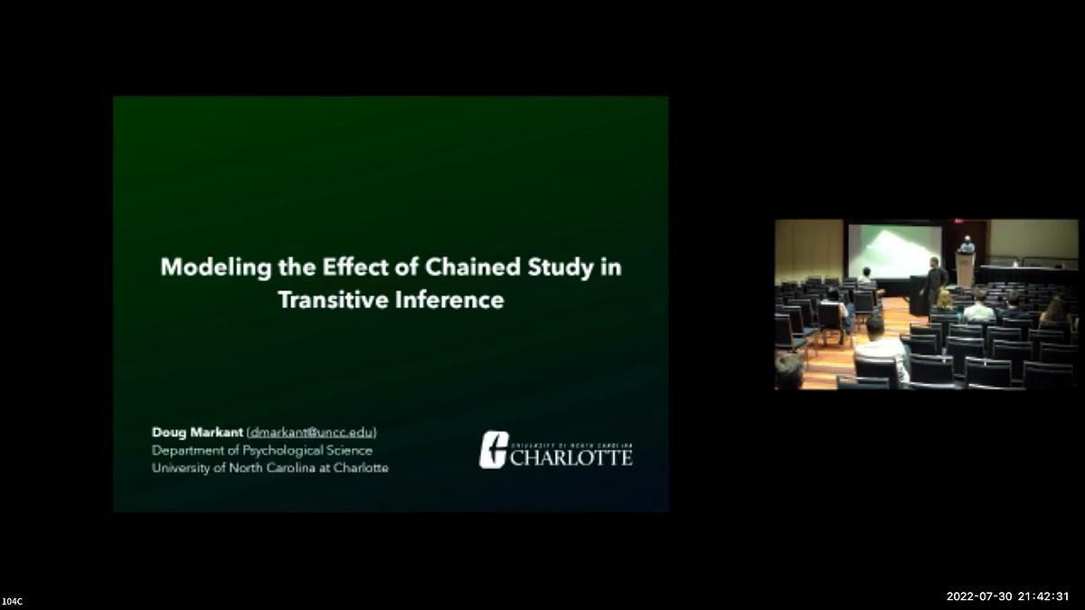 Underline | Modeling the effect of chained study in transitive inference