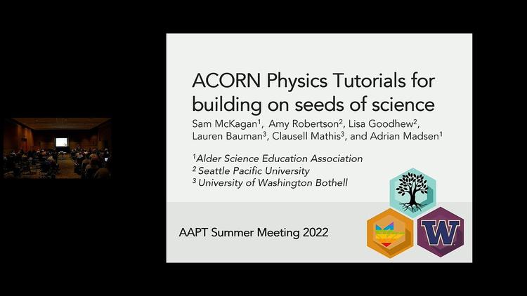 Underline | ACORN Physics Tutorials for building on seeds of science