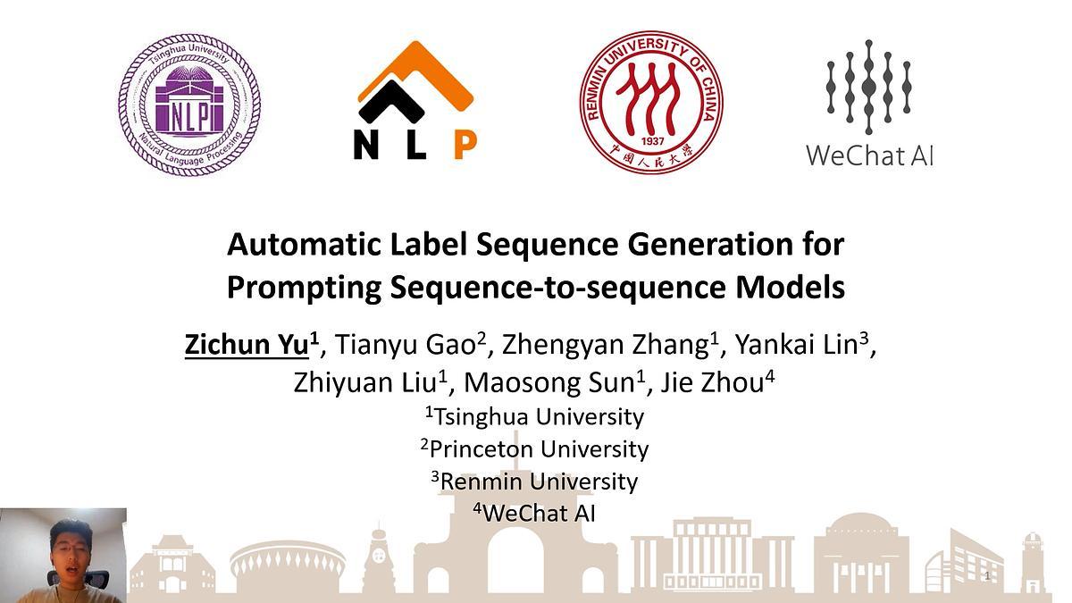 Underline Automatic Label Sequence Generation For Prompting Sequence To Sequence Models