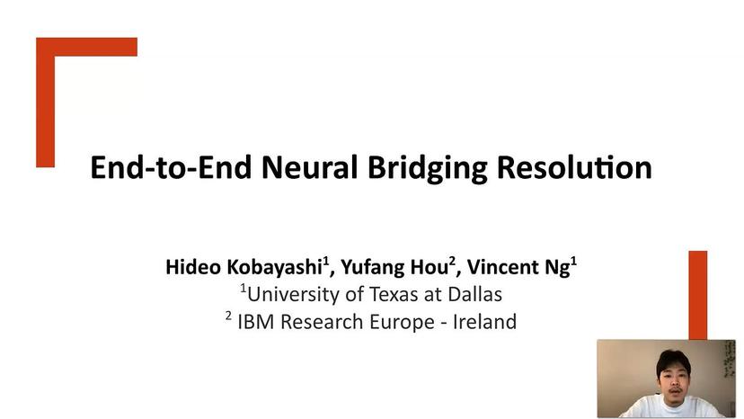 Underline | End-to-End Neural Bridging Resolution