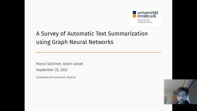 Underline A Survey Of Automatic Text Summarization Using Graph Neural Networks