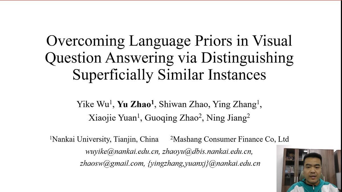 Underline | Overcoming Language Priors in Visual Question Answering via Distinguishing ...