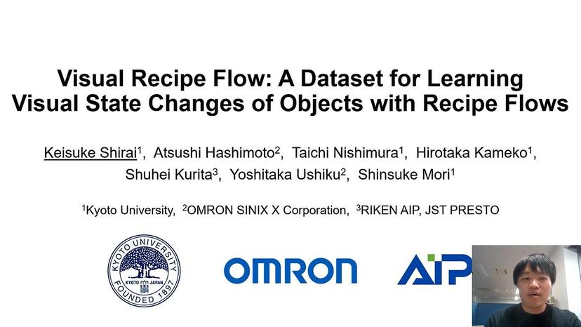 Visual Recipe Flow: A Dataset for Learning Visual State Changes of Objects with Recipe Flows ...