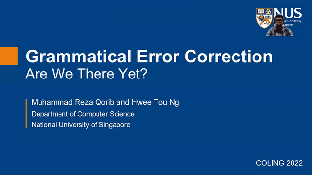 Underline Grammatical Error Correction Are We There Yet