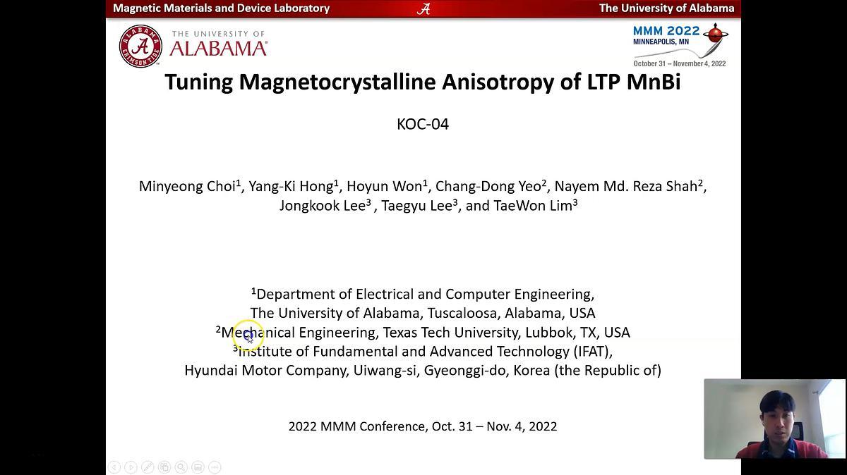 Tuning Magnetocrystalline Anisotropy of LTP MnBi* | Underline