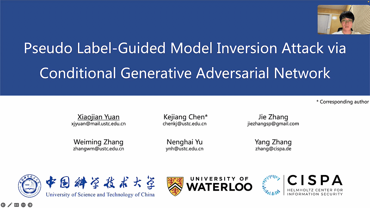Underline | Pseudo Label-Guided Model Inversion Attack via Conditional Generative Adversarial ...