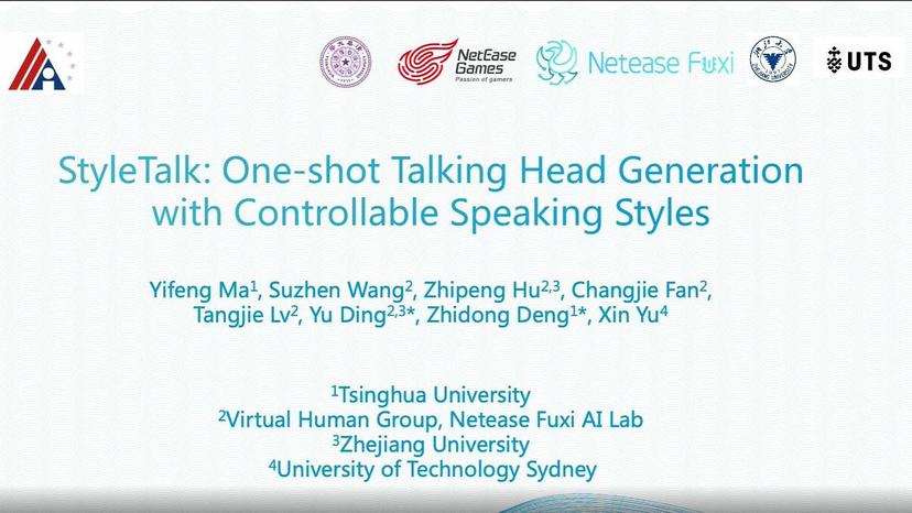 Underline | StyleTalk: One-shot Talking Head Generation with ...