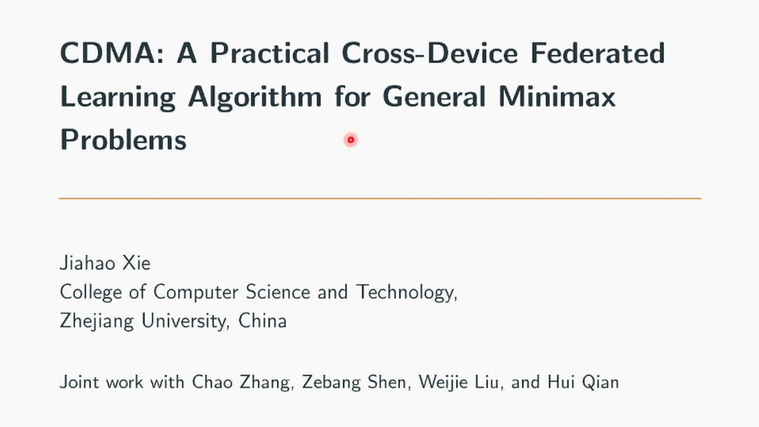 Underline Cdma A Practical Cross Device Federated Learning Algorithm For General Minimax Problems 