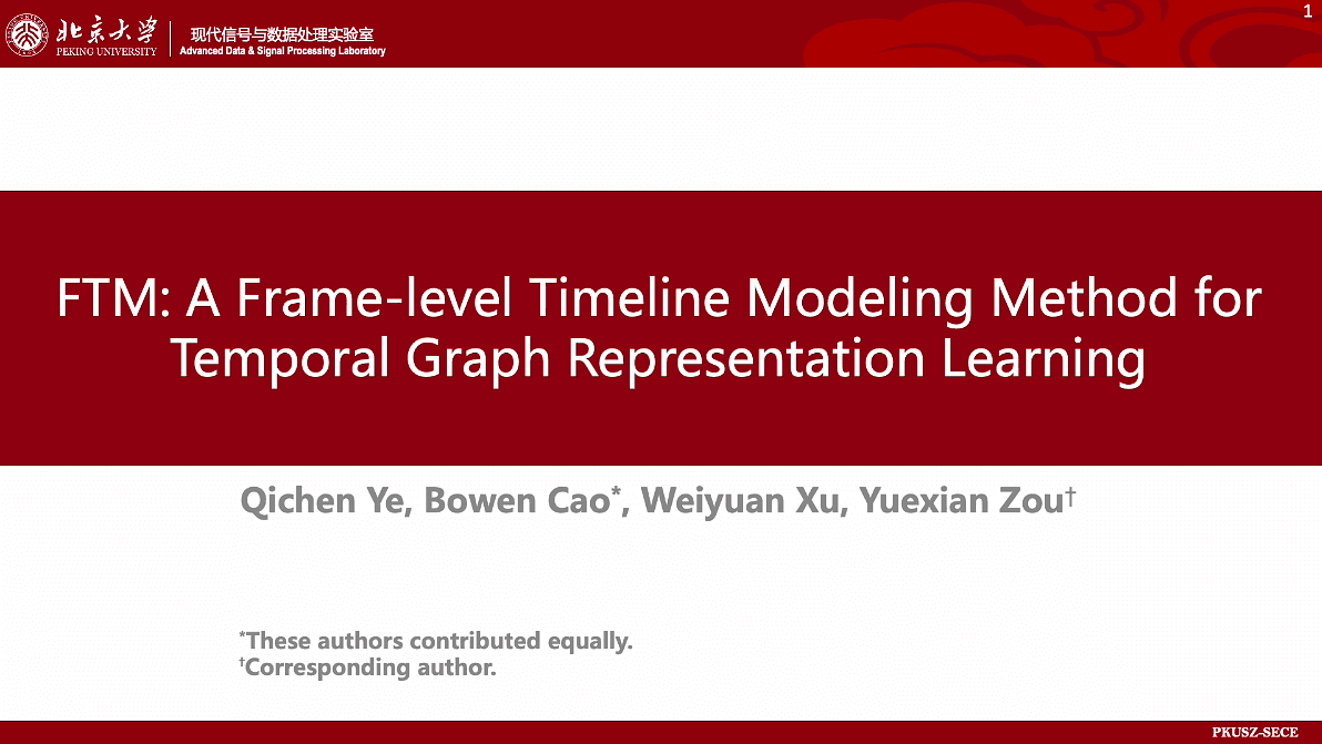 Underline Ftm A Frame Level Timeline Modeling Method For Temporal Graph Representation Learning