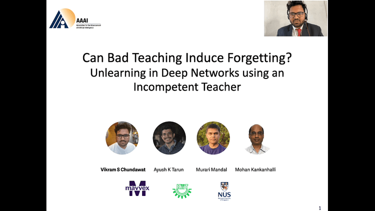 Underline | Can Bad Teaching Induce Forgetting? Unlearning in Deep Networks using an Incompetent ...
