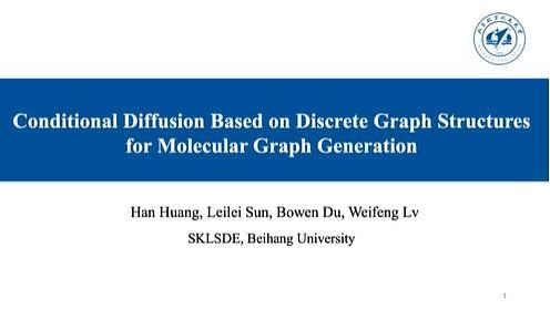 Underline | Conditional Diffusion Based on Discrete Graph Structures for Molecular Graph Generation