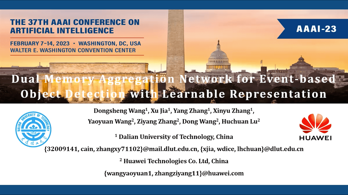 Underline Dual Memory Aggregation Network For Event Based Object Detection With Learnable