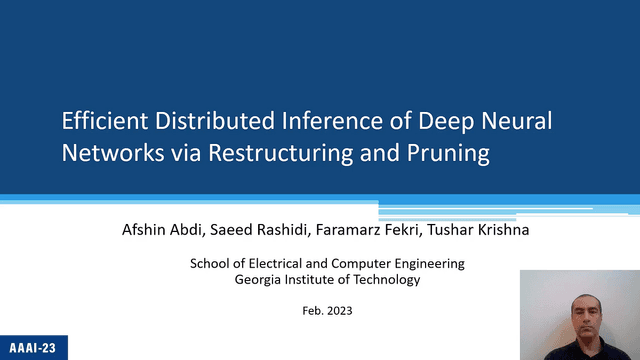 Underline Efficient Distributed Inference Of Deep Neural Networks Via Restructuring And Pruning