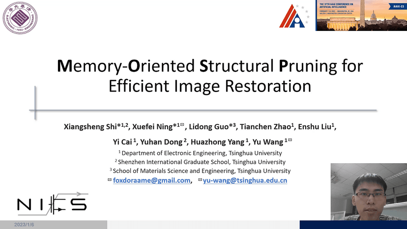 Underline Memory Oriented Structural Pruning For Efficient Image Restoration