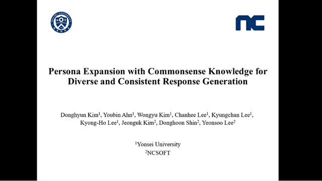 Underline | Persona Expansion with Commonsense Knowledge for Diverse and Consistent Response ...