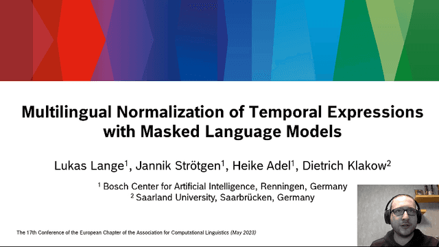 Underline | Multilingual Normalization of Temporal Expressions with Masked Language Models