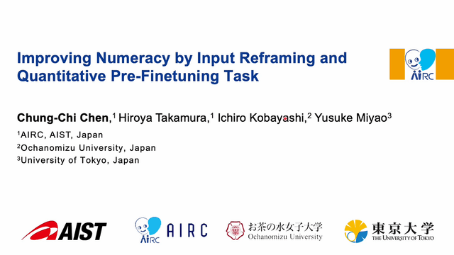 Underline Improving Numeracy By Input Reframing And Quantitative Pre Finetuning Task