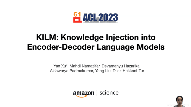 KILM: Knowledge Injection into Encoder-Decoder Language Models | Underline