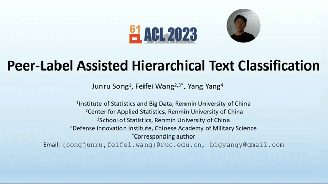 Underline | Peer-Label Assisted Hierarchical Text Classification