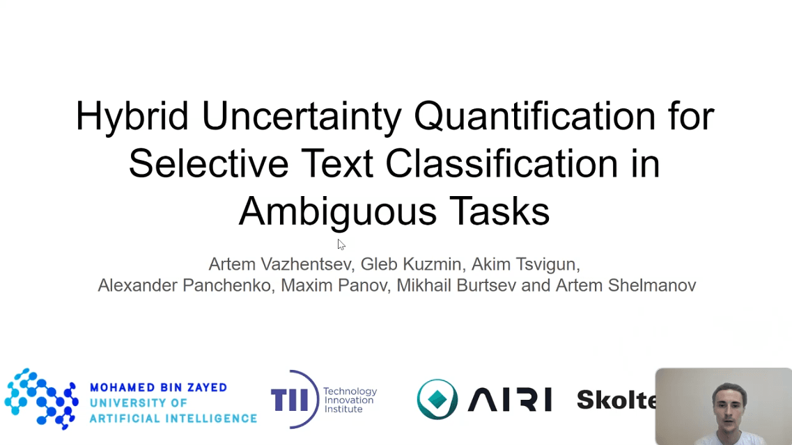 Hybrid Uncertainty Quantification for Selective Text Classification in Ambiguous Tasks | Underline