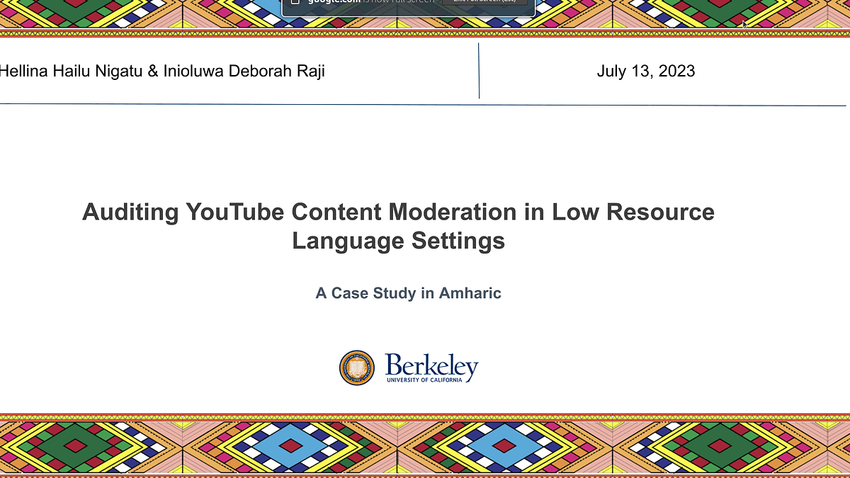 Underline | Auditing YouTube Content Moderation in Low Resource Language Settings