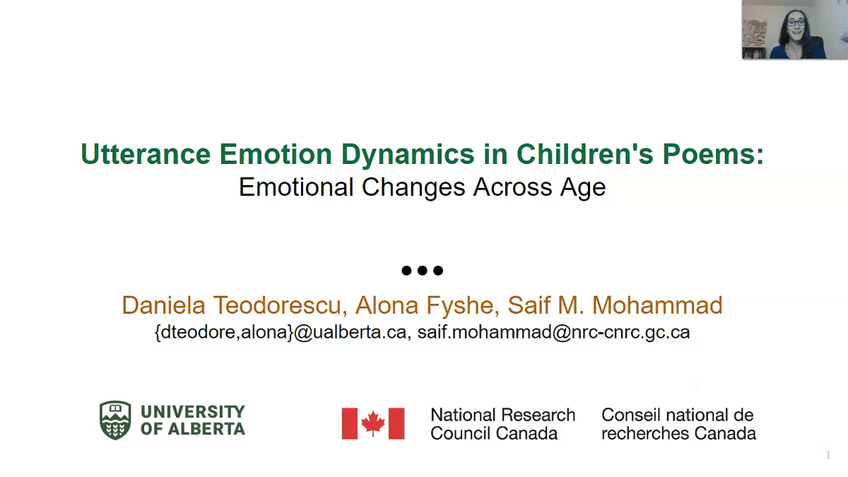 Underline | Utterance Emotion Dynamics in Children's Poems: Emotional ...