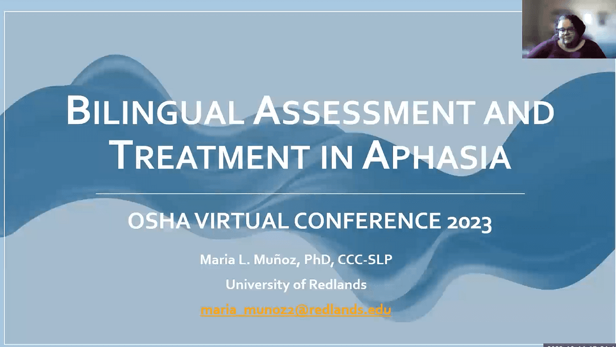 Bilingual Aphasia Assessment and Treatment | Underline